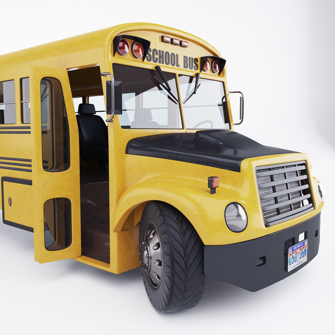 3D school bus - TurboSquid 1075692