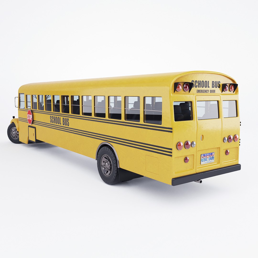 3D school bus - TurboSquid 1075692