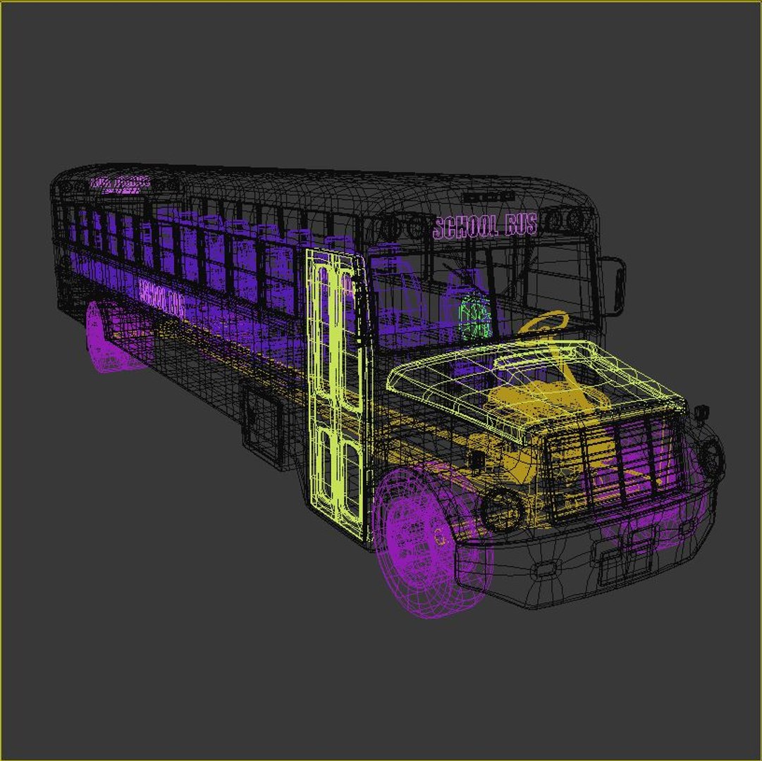 3D school bus - TurboSquid 1075692