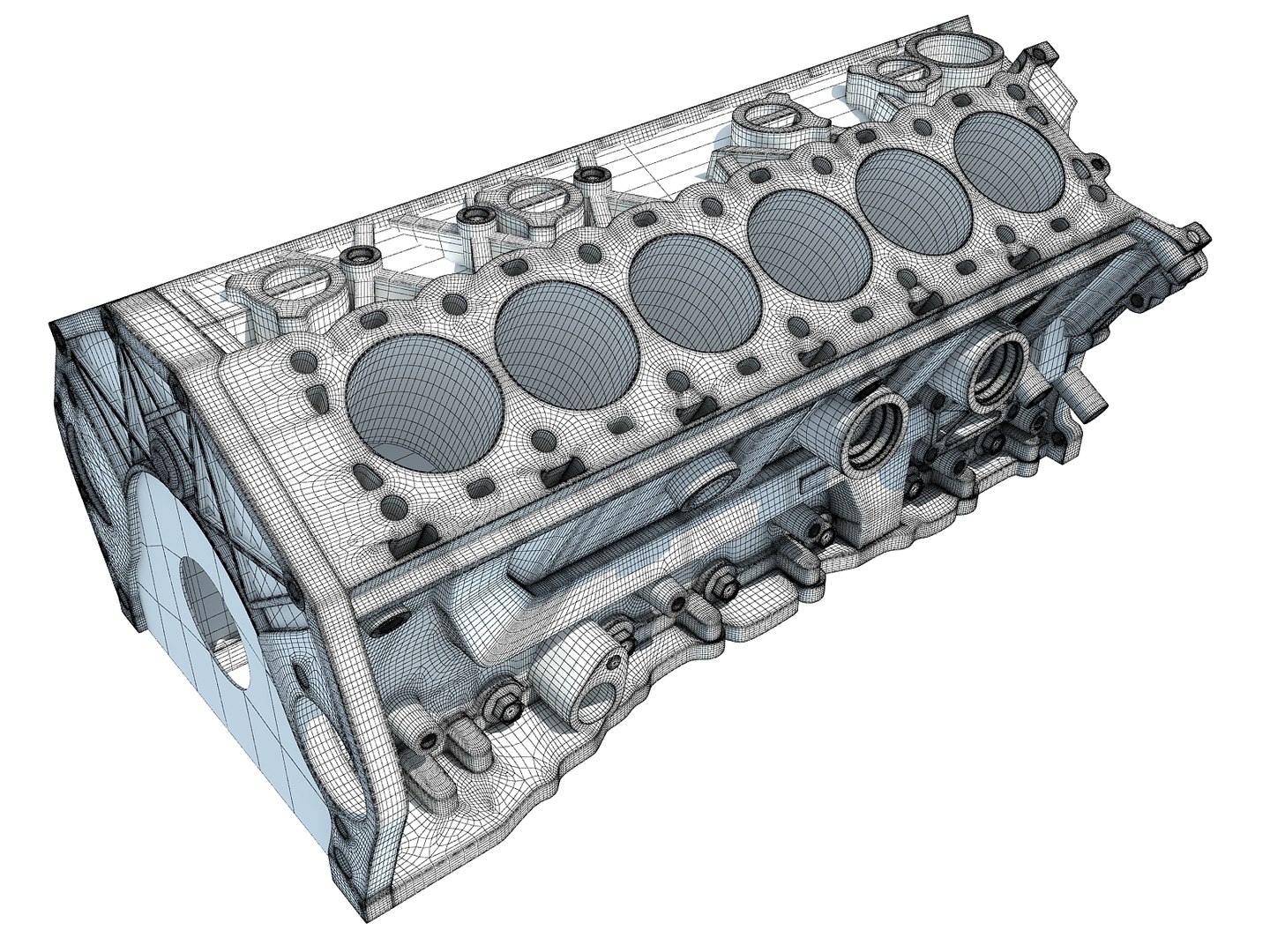 3D V12 Engine Block Model - TurboSquid 1390155