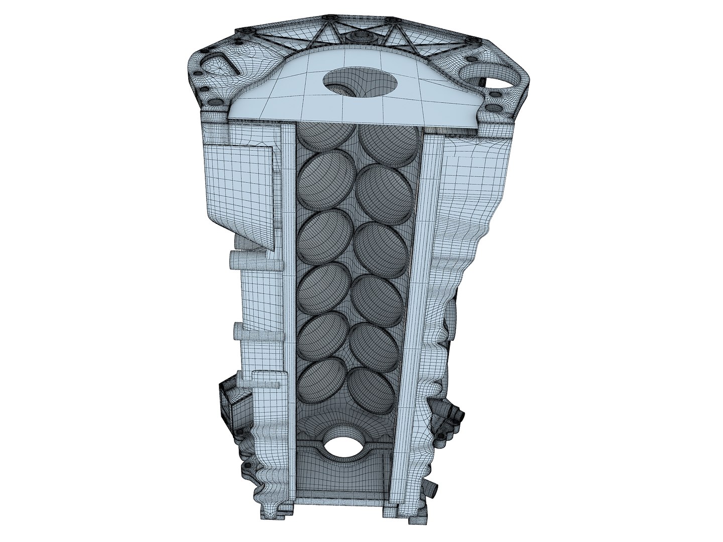 3D V12 Engine Block Model - TurboSquid 1390155