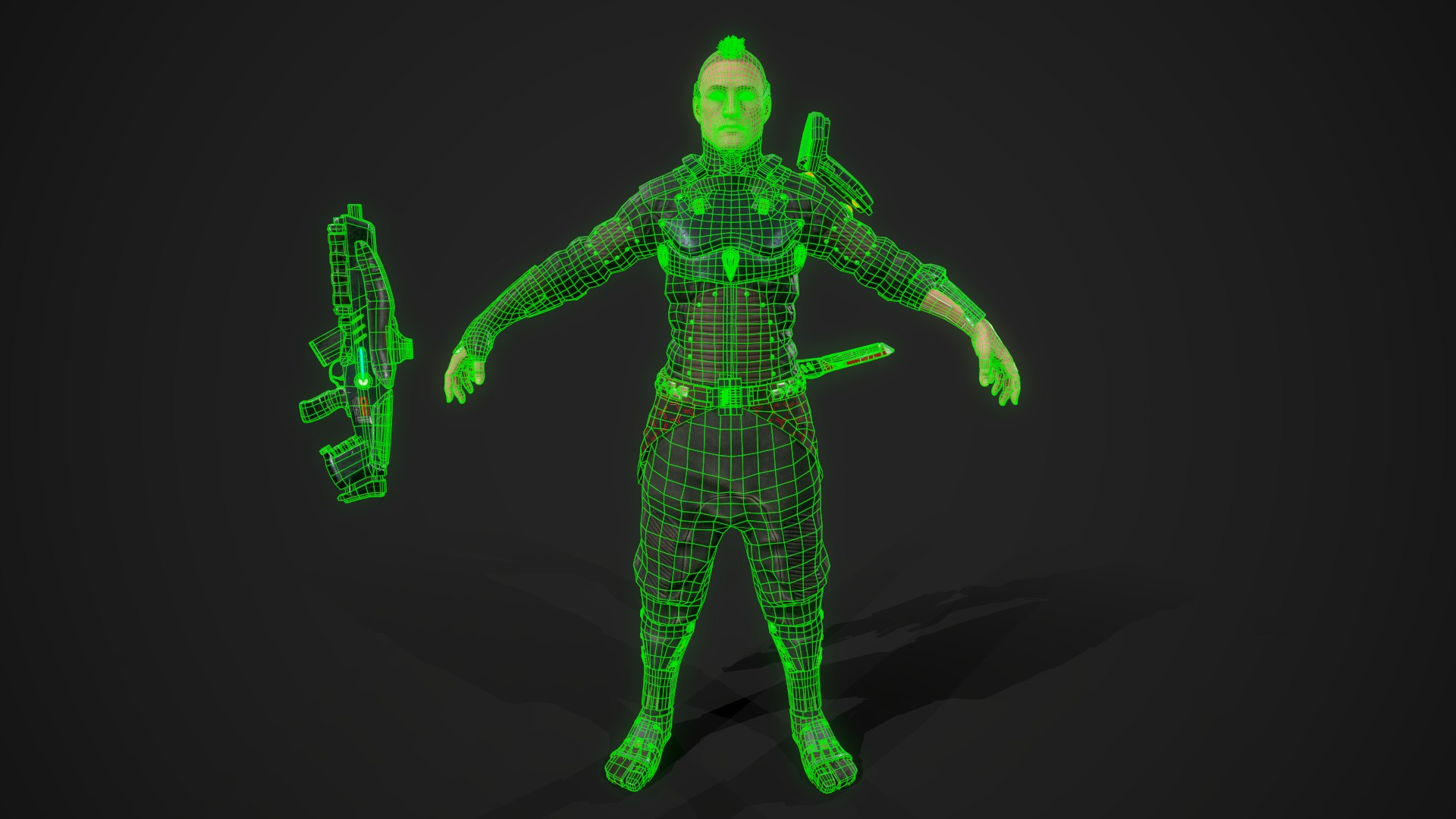 Cyber Samurai 3D Model - TurboSquid 1556525