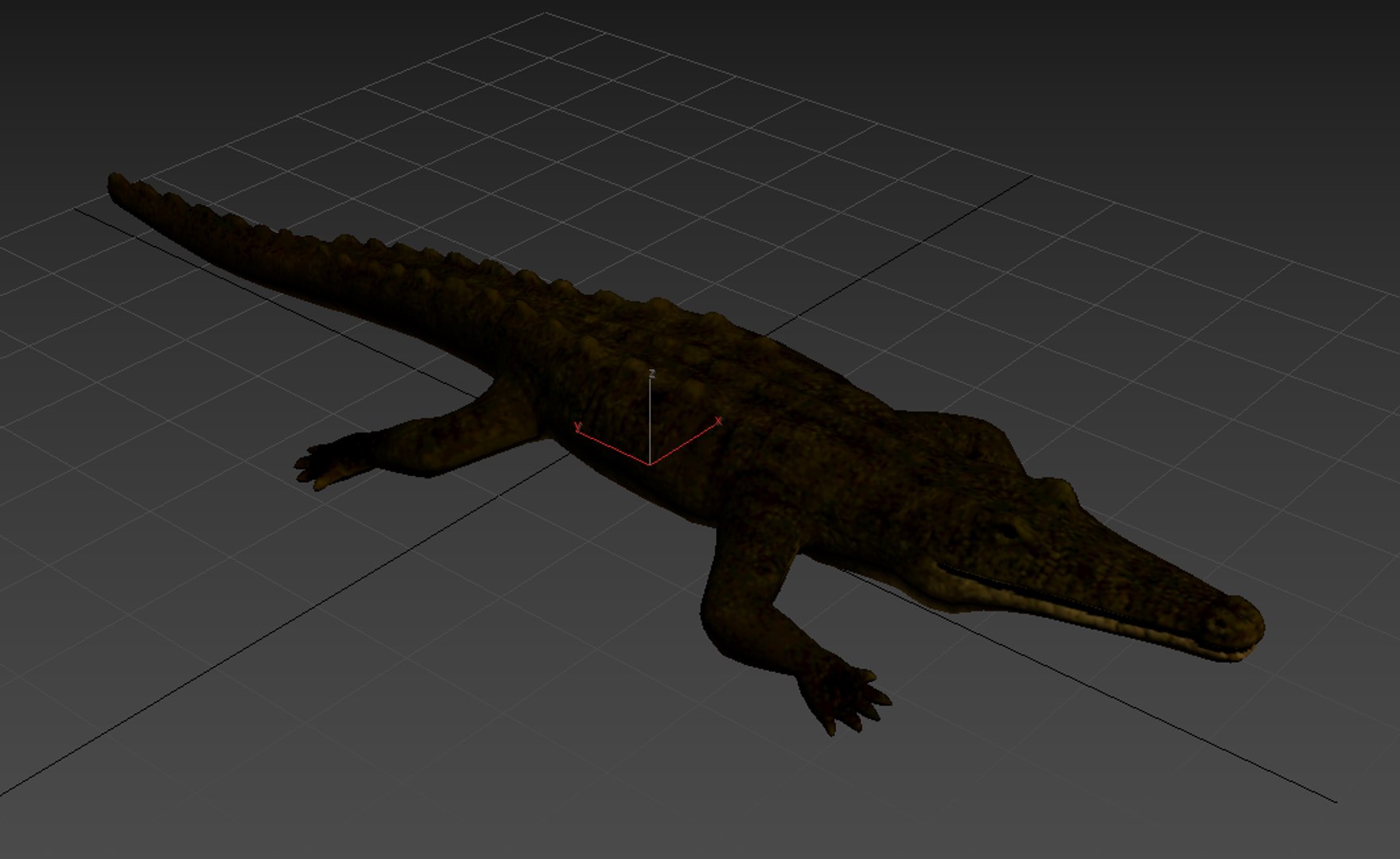 Crocodile Low-poly 3D Model - TurboSquid 1461593
