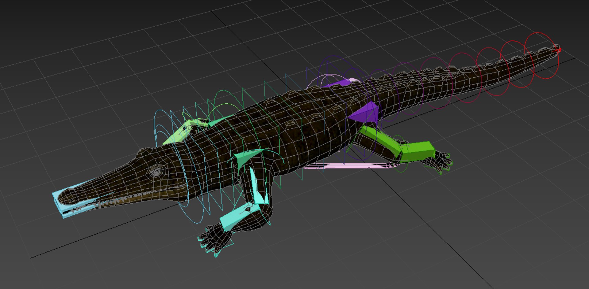 Crocodile Low-poly 3D Model - TurboSquid 1461593