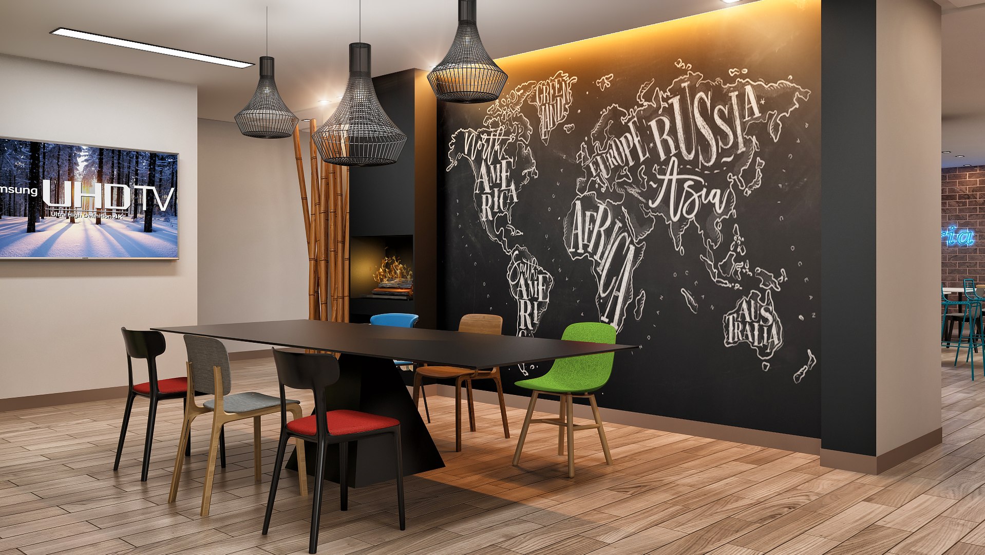 3D Interior Cafeteria Waiting Room - TurboSquid 1477386