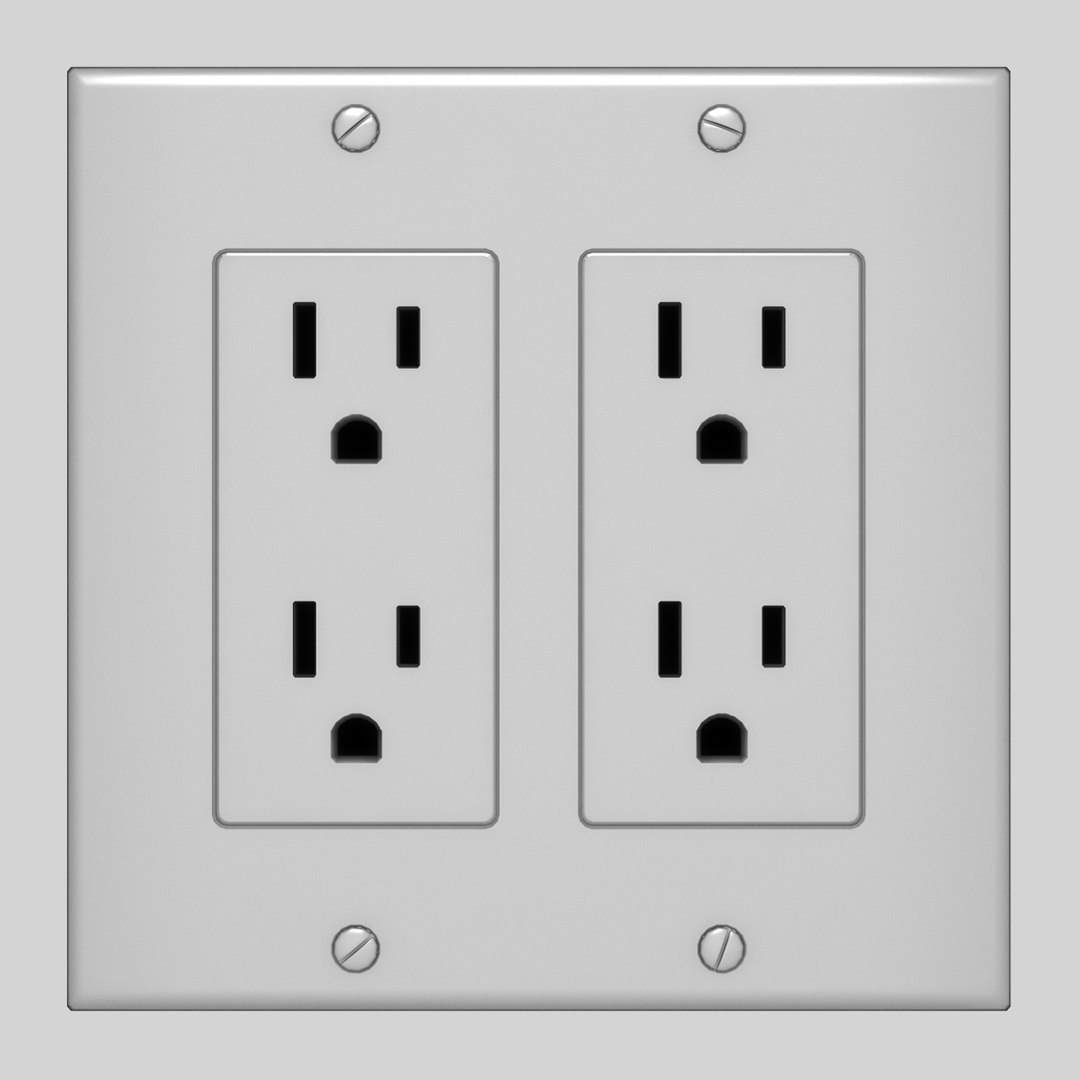 3d Power Outlet Model