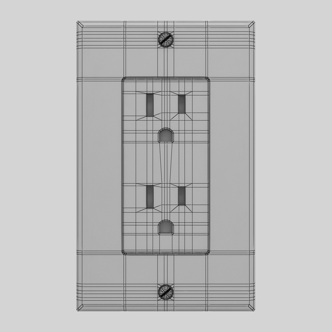 3d power outlet model