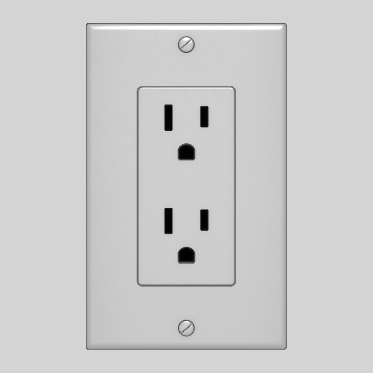 3d power outlet model