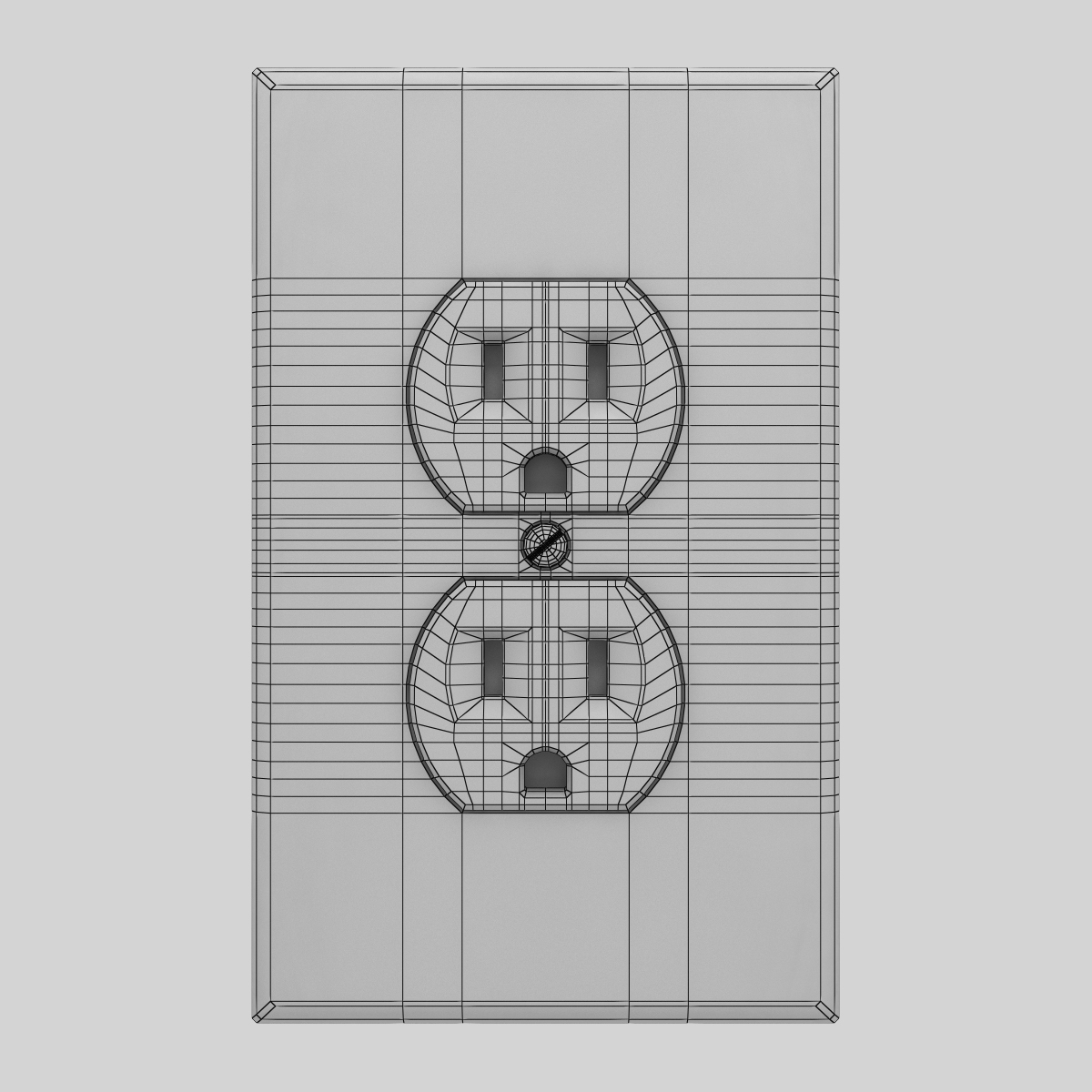 3d power outlet model
