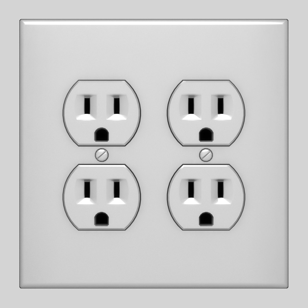 3d Power Outlet Model