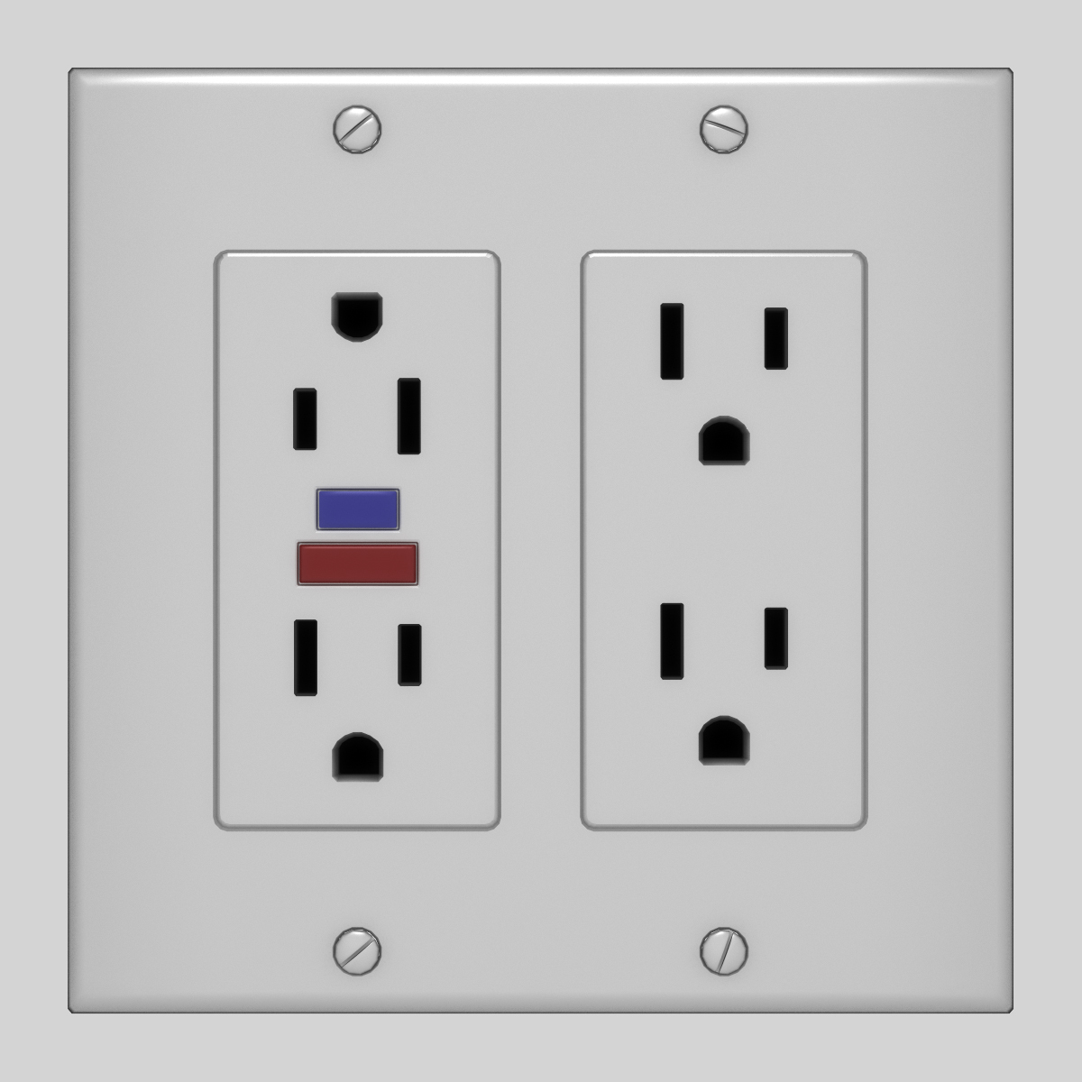 3d power outlet model