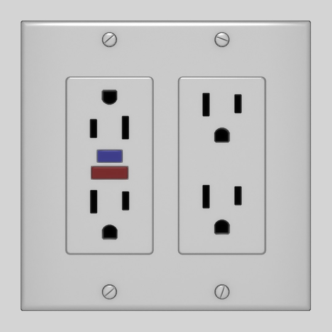 3d Power Outlet Model