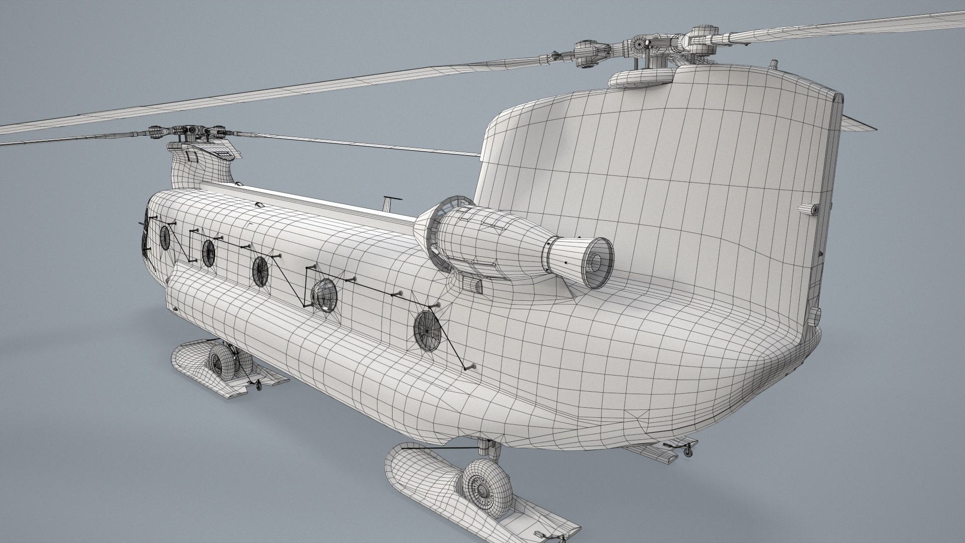 CH-47J Chinook JGSDF Winter Basic Animation 3D model - TurboSquid 2168630