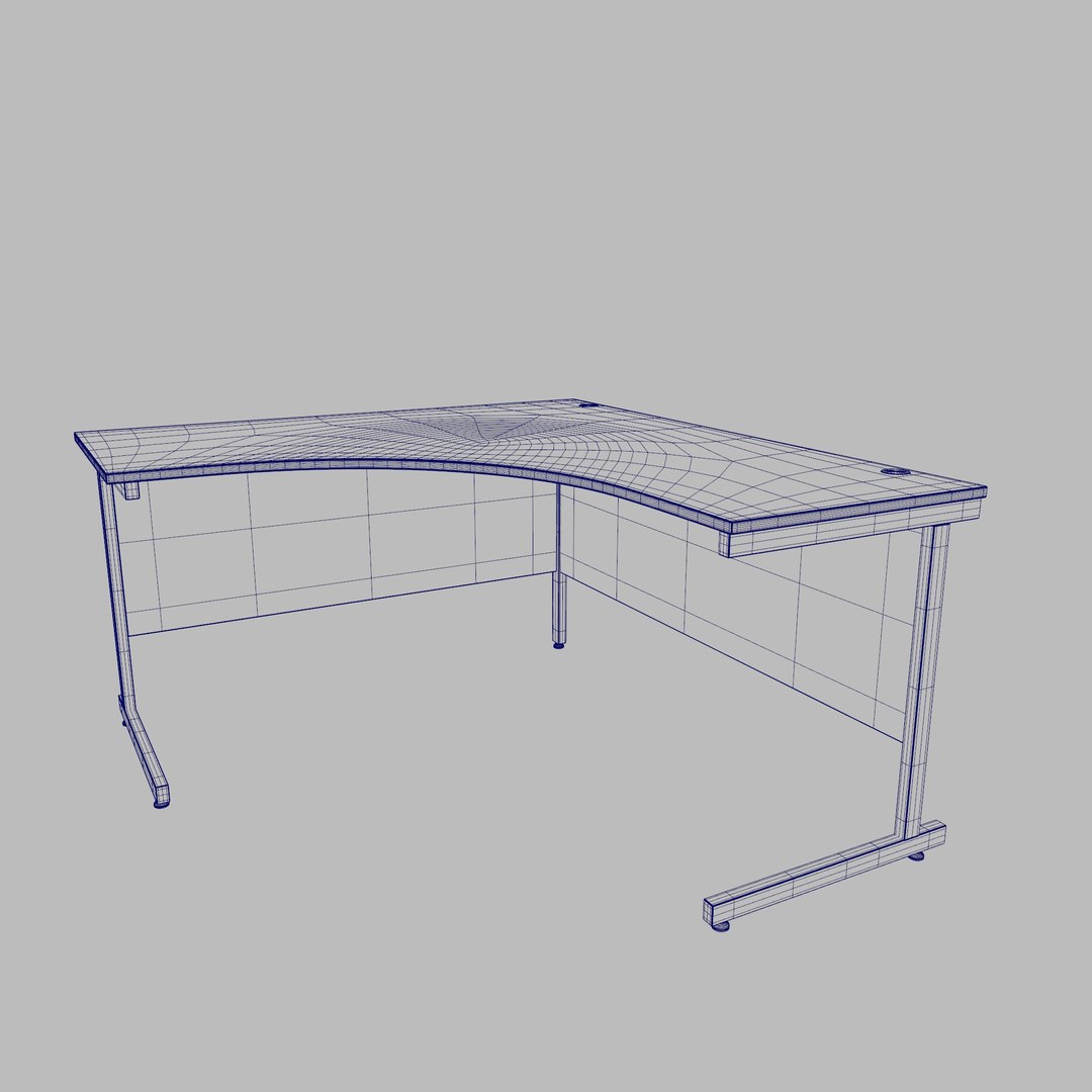 3D Corner Table - TurboSquid 2255393