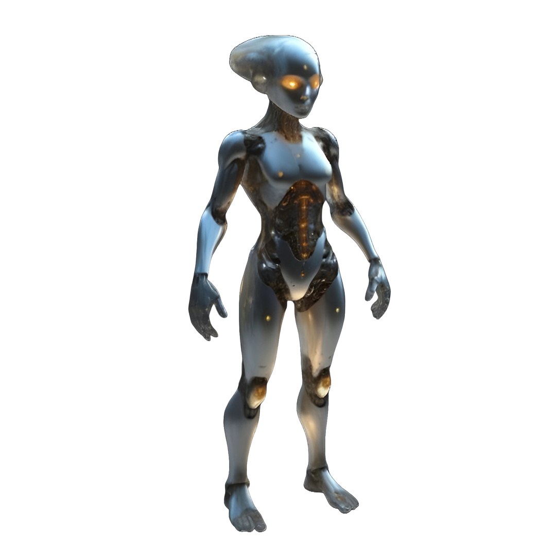 3D Futuristic Female Android Figurines Collection - TurboSquid 2329213