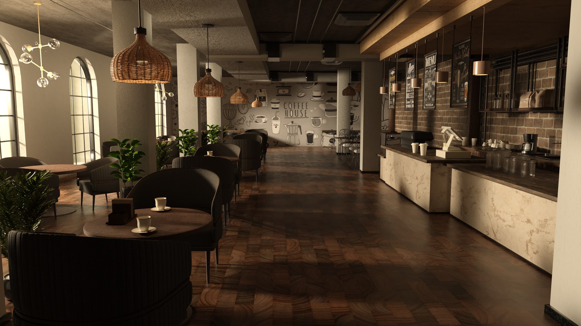 3D 3D Cafe - TurboSquid 2159024