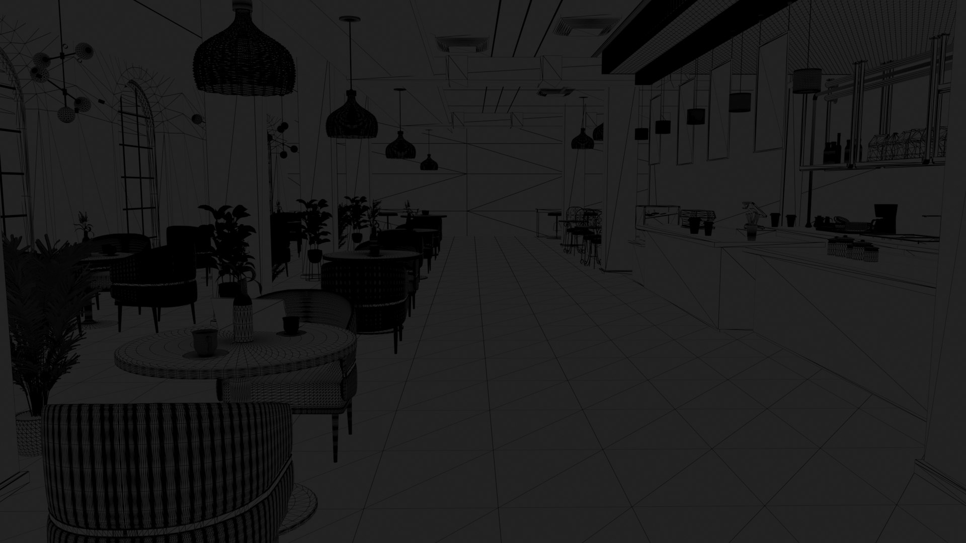 3D 3D Cafe - TurboSquid 2159024