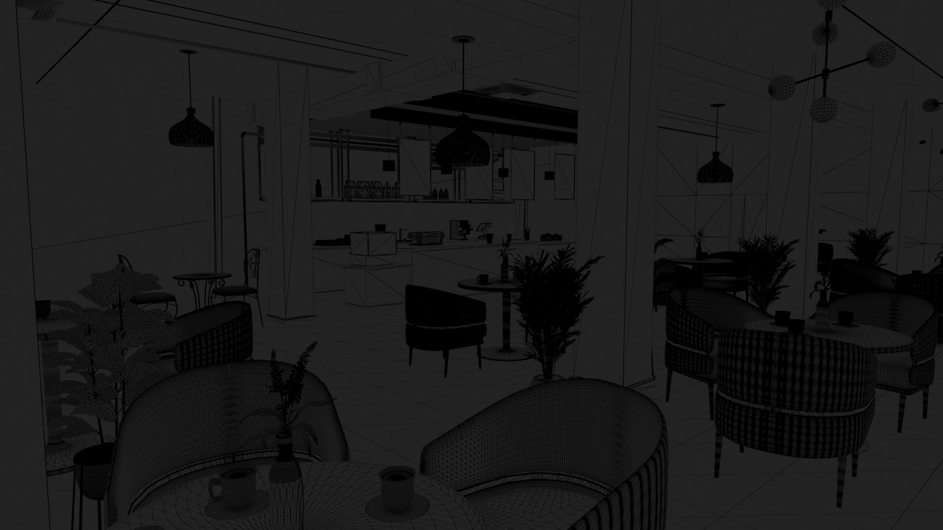 3D 3D Cafe - TurboSquid 2159024