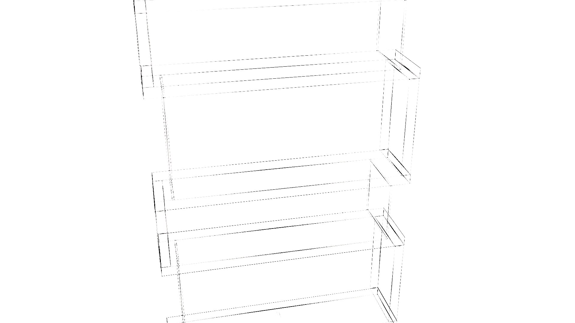 3D Bookshelf Snake shelf 2 - TurboSquid 2048566