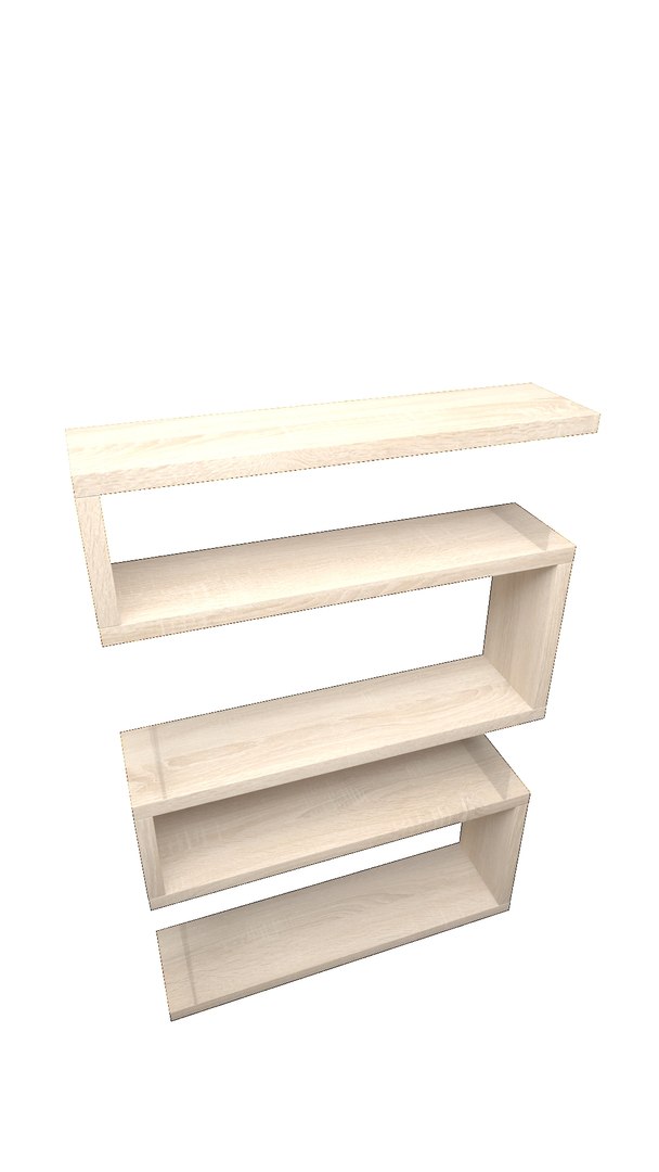 3D Bookshelf Snake shelf 2 - TurboSquid 2048566