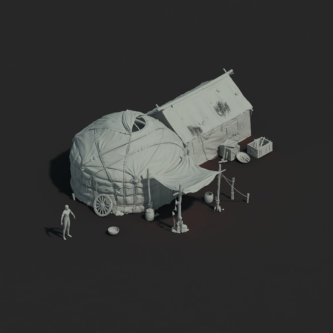 3D Mongolian Portable Yurt Architecture - TurboSquid 1592008