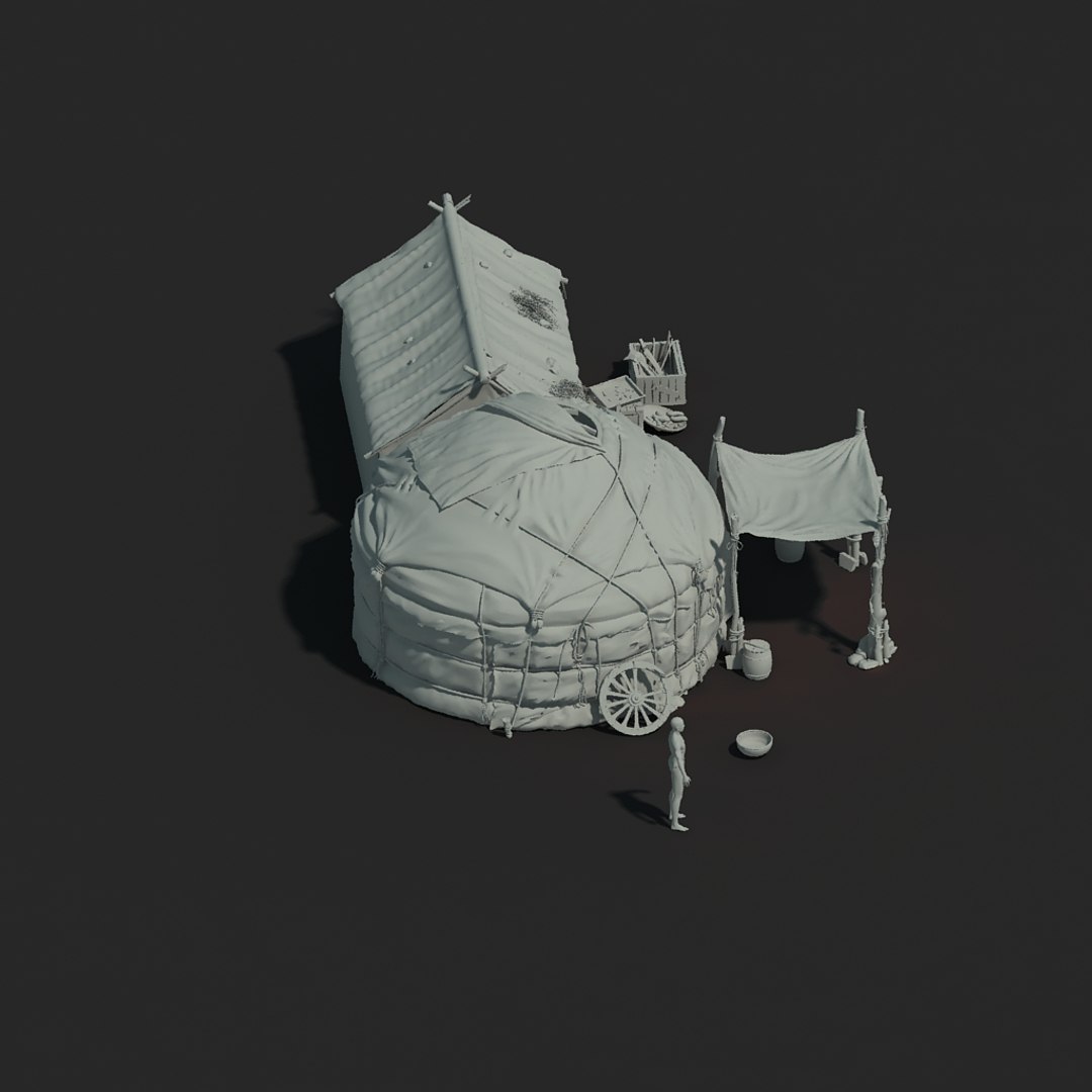 3D Mongolian Portable Yurt Architecture - TurboSquid 1592008