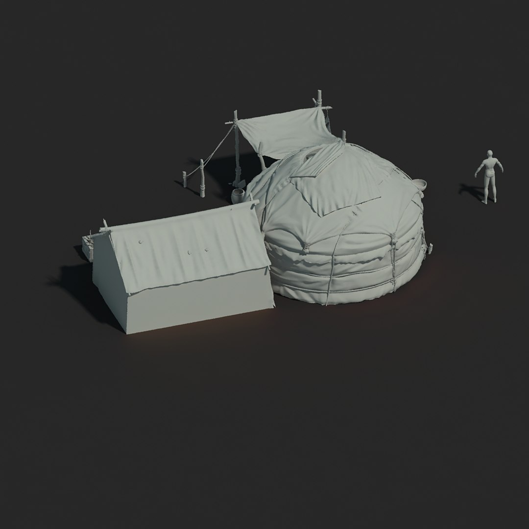 3D Mongolian Portable Yurt Architecture - TurboSquid 1592008