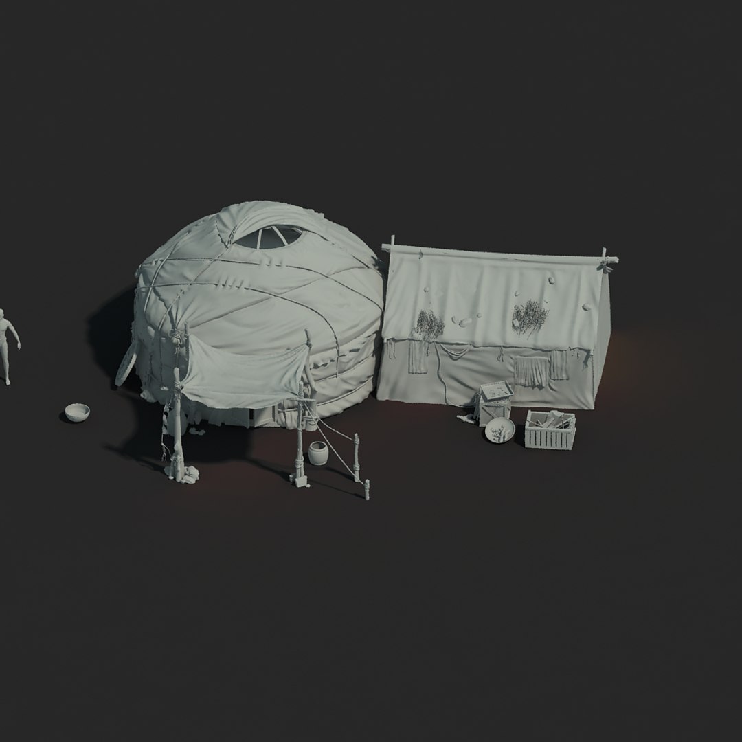 3D Mongolian Portable Yurt Architecture - TurboSquid 1592008