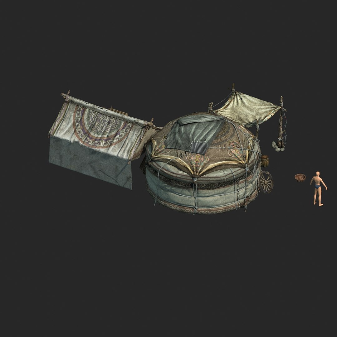 3D Mongolian Portable Yurt Architecture - TurboSquid 1592008