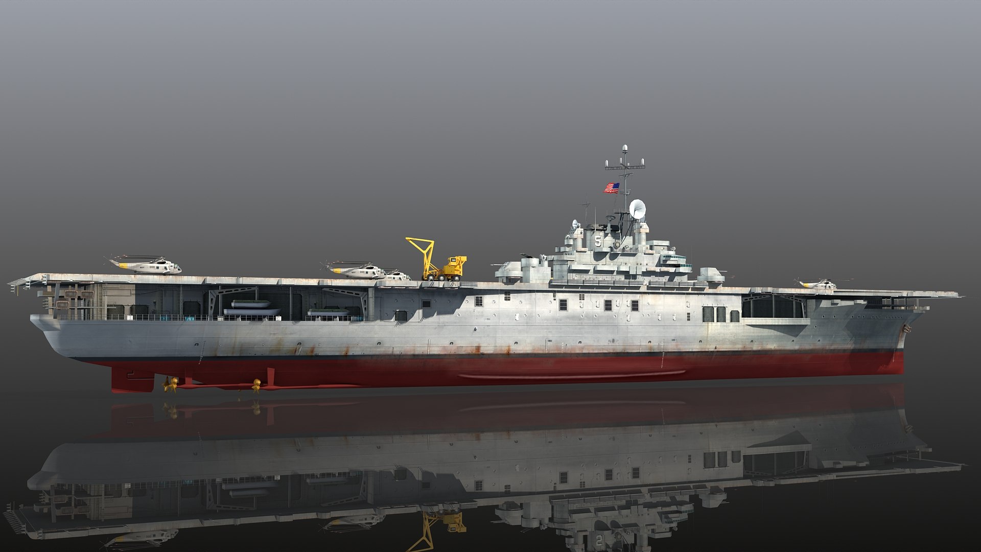 Uss princeton cv-37 lph-5 3D model - TurboSquid 1537195