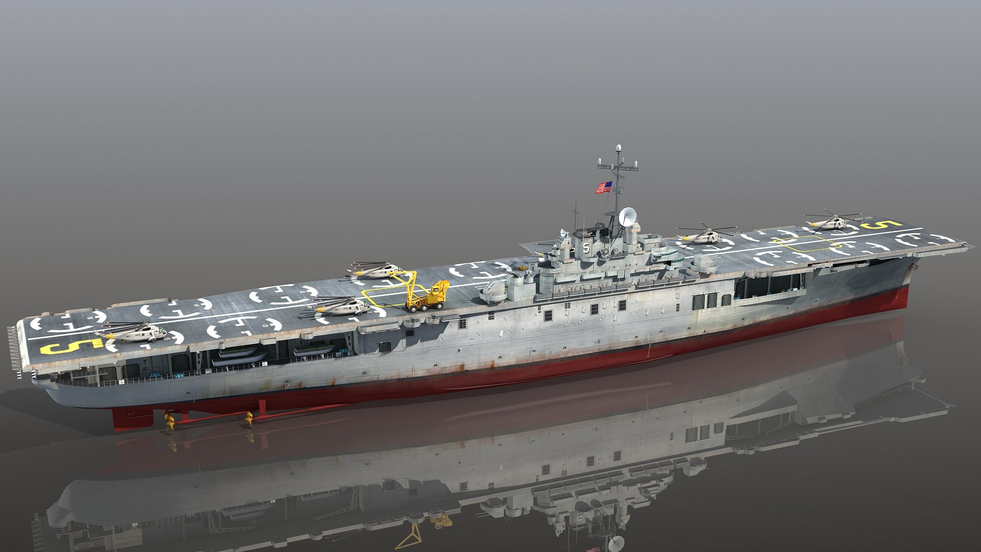 Uss princeton cv-37 lph-5 3D model - TurboSquid 1537195