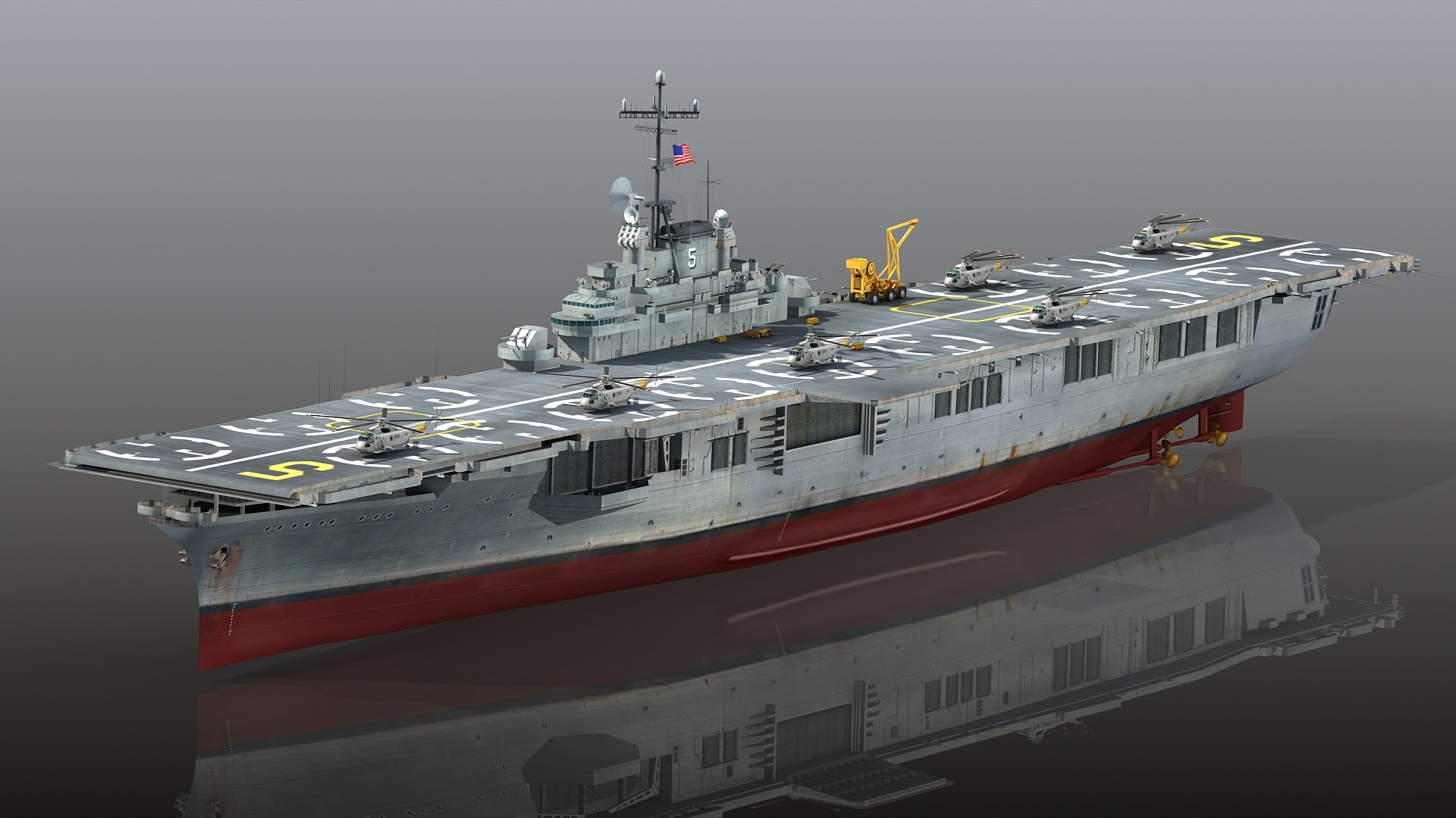 Uss princeton cv-37 lph-5 3D model - TurboSquid 1537195