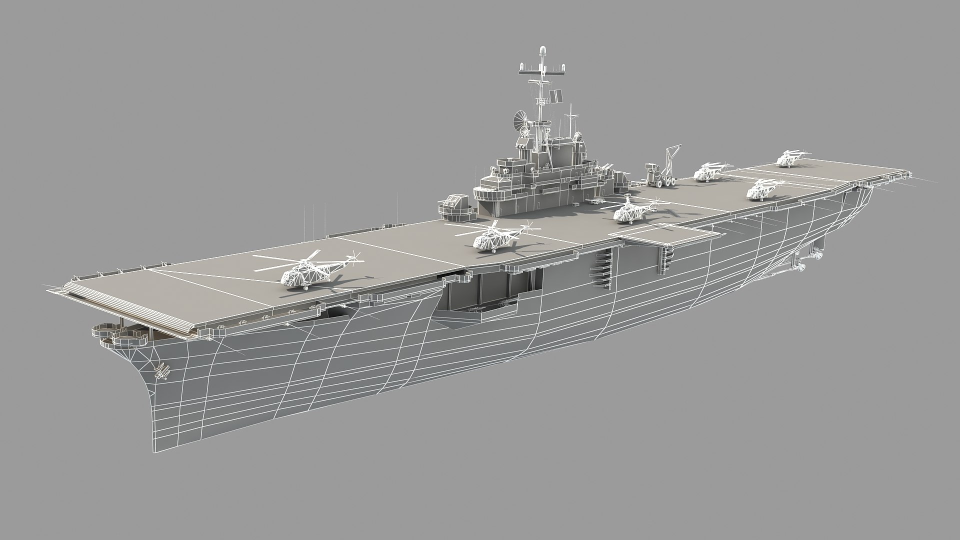 Uss princeton cv-37 lph-5 3D model - TurboSquid 1537195