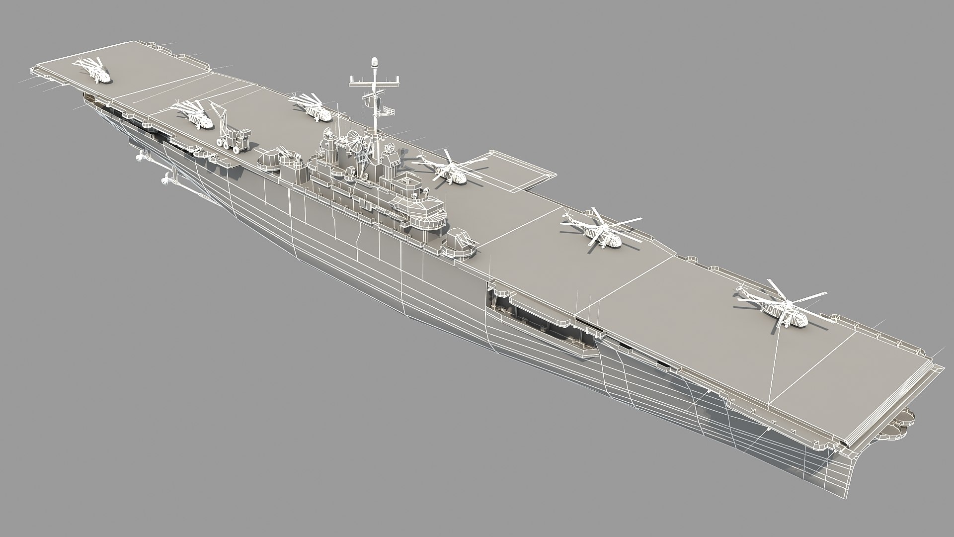 Uss princeton cv-37 lph-5 3D model - TurboSquid 1537195
