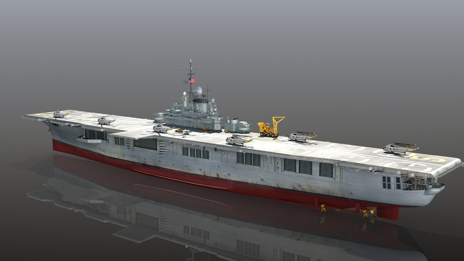 Uss princeton cv-37 lph-5 3D model - TurboSquid 1537195