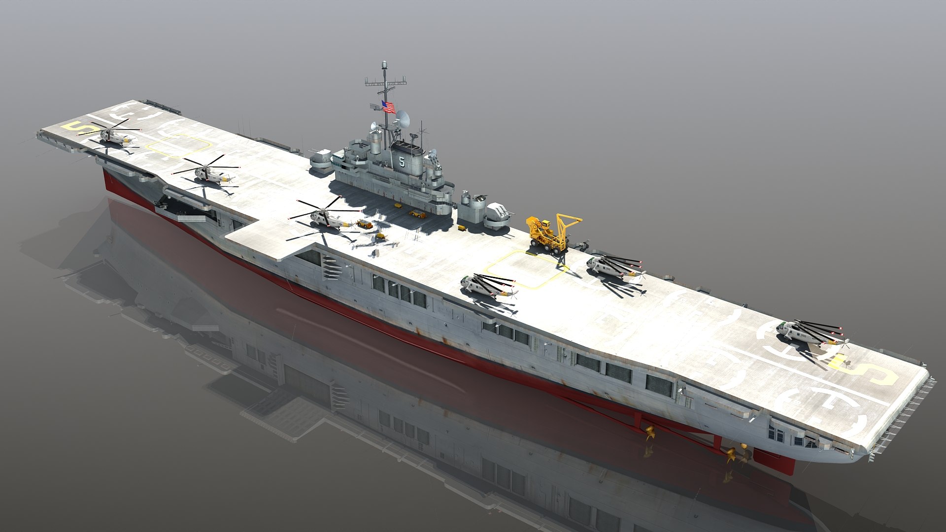 Uss princeton cv-37 lph-5 3D model - TurboSquid 1537195