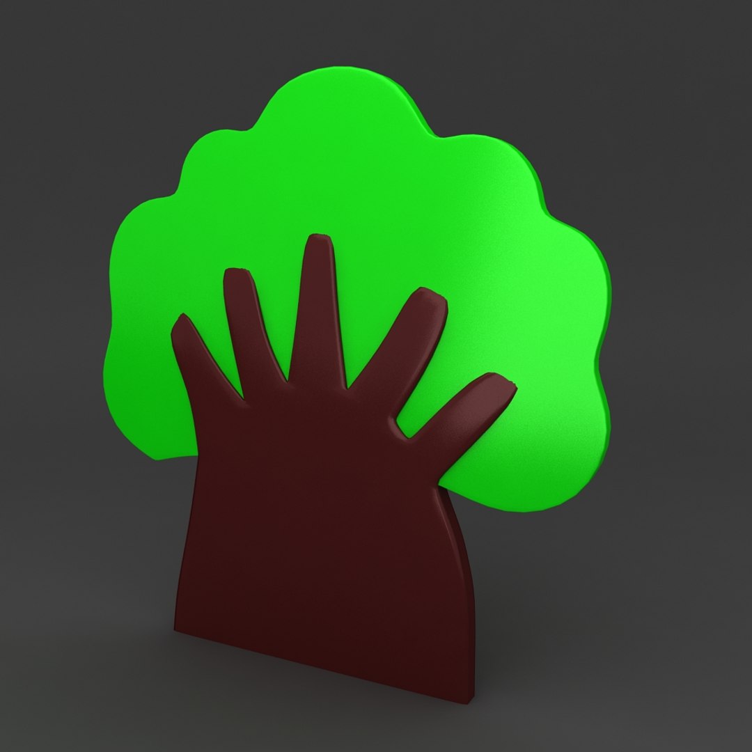 cartoon tree 3d max