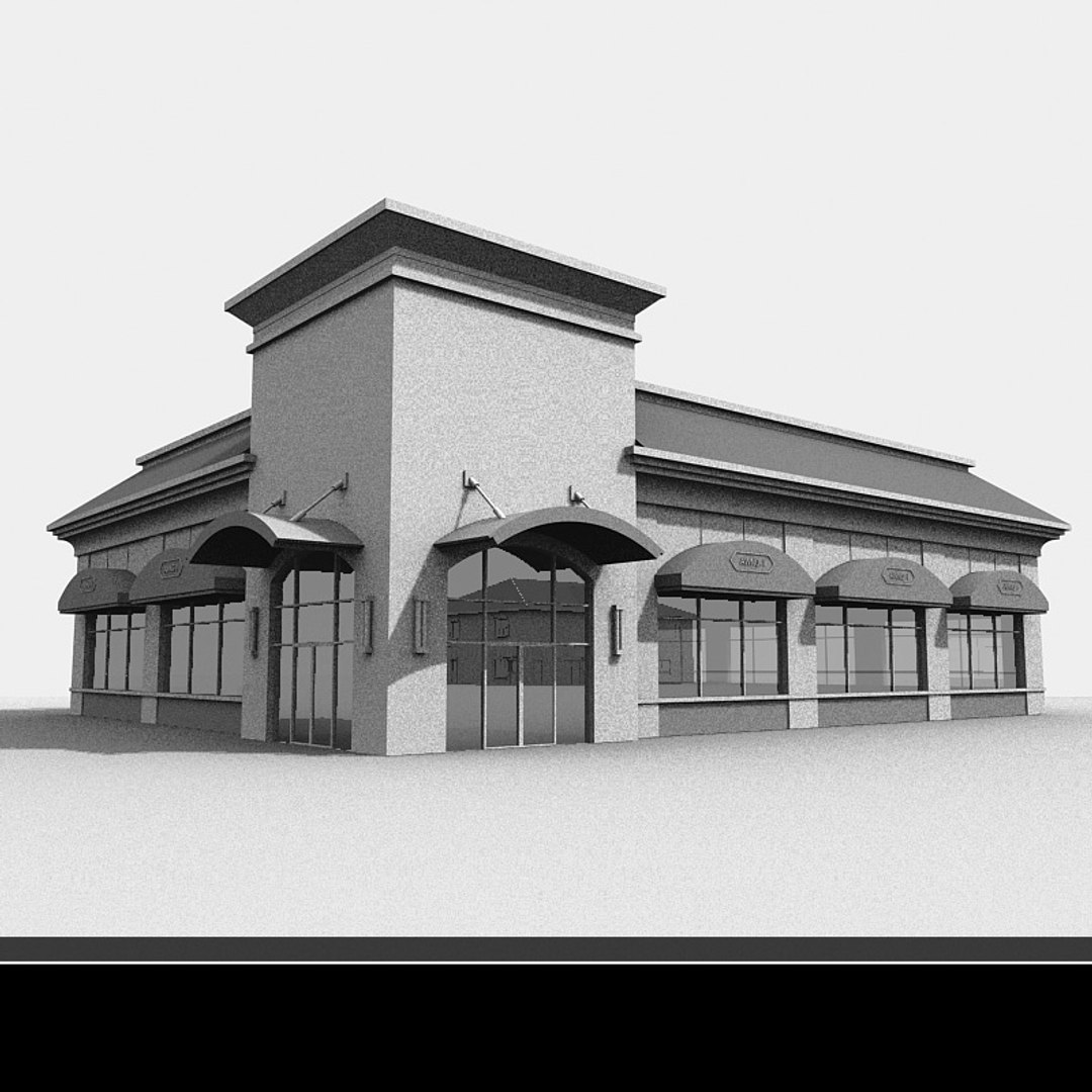 Retail City Buildings 3d Max