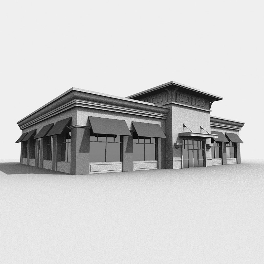 Retail City Buildings 3d Max