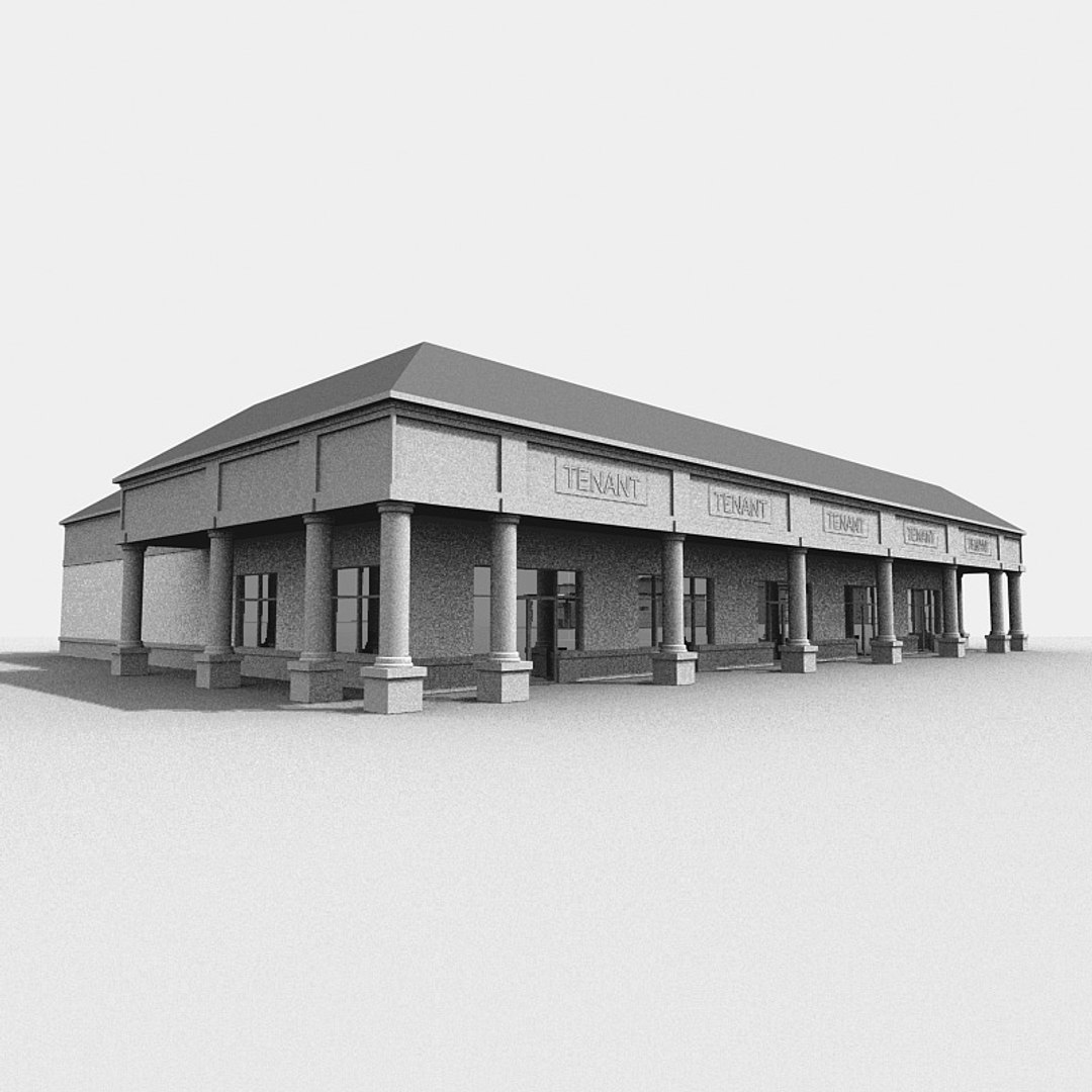 Retail City Buildings 3d Max