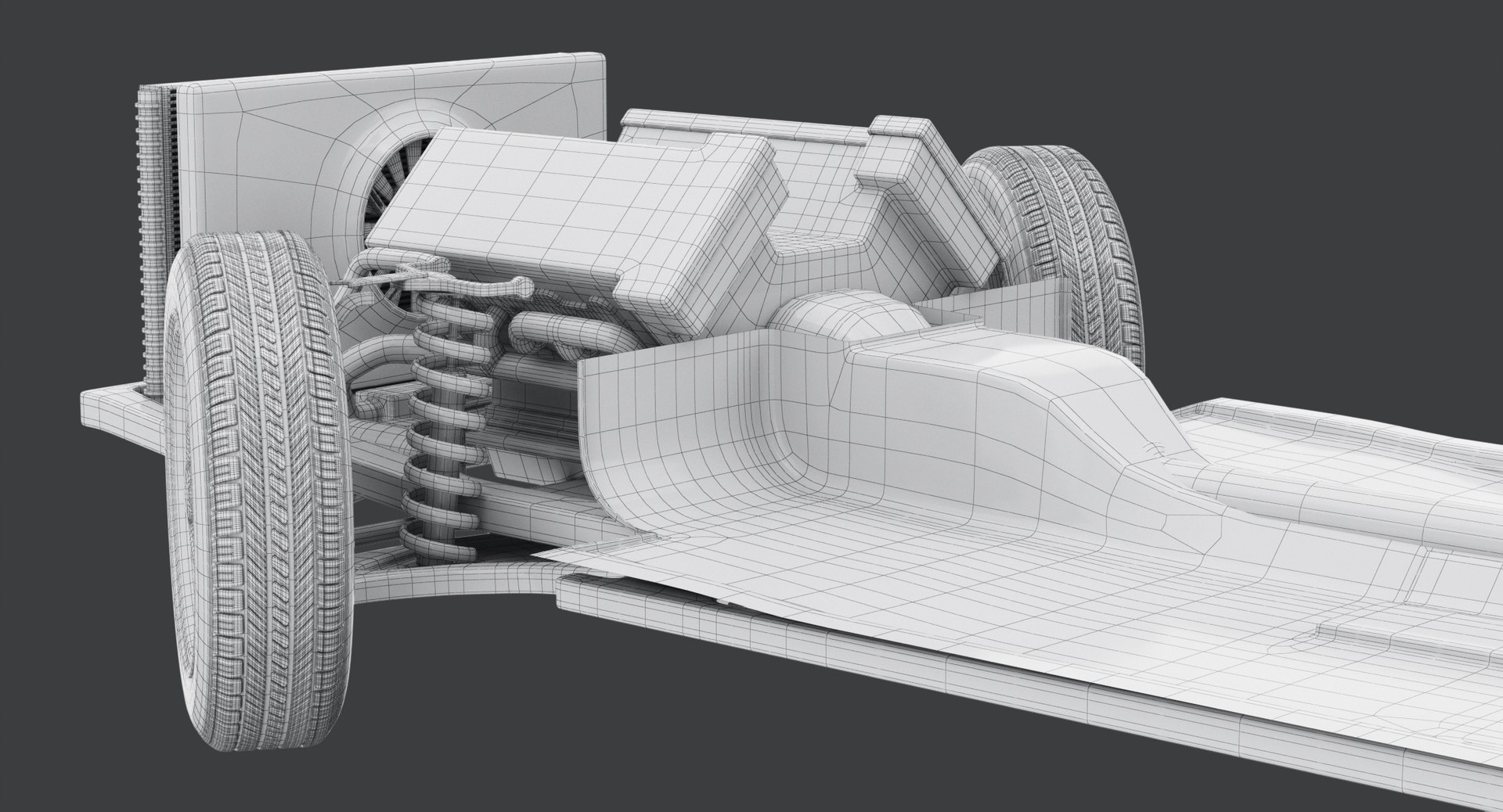 3D Model Chassis Frame - TurboSquid 1270789