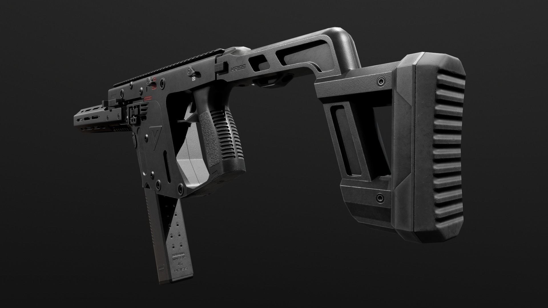 Game Ready Model Machine Gun Low Polygon 3D - TurboSquid 2517452