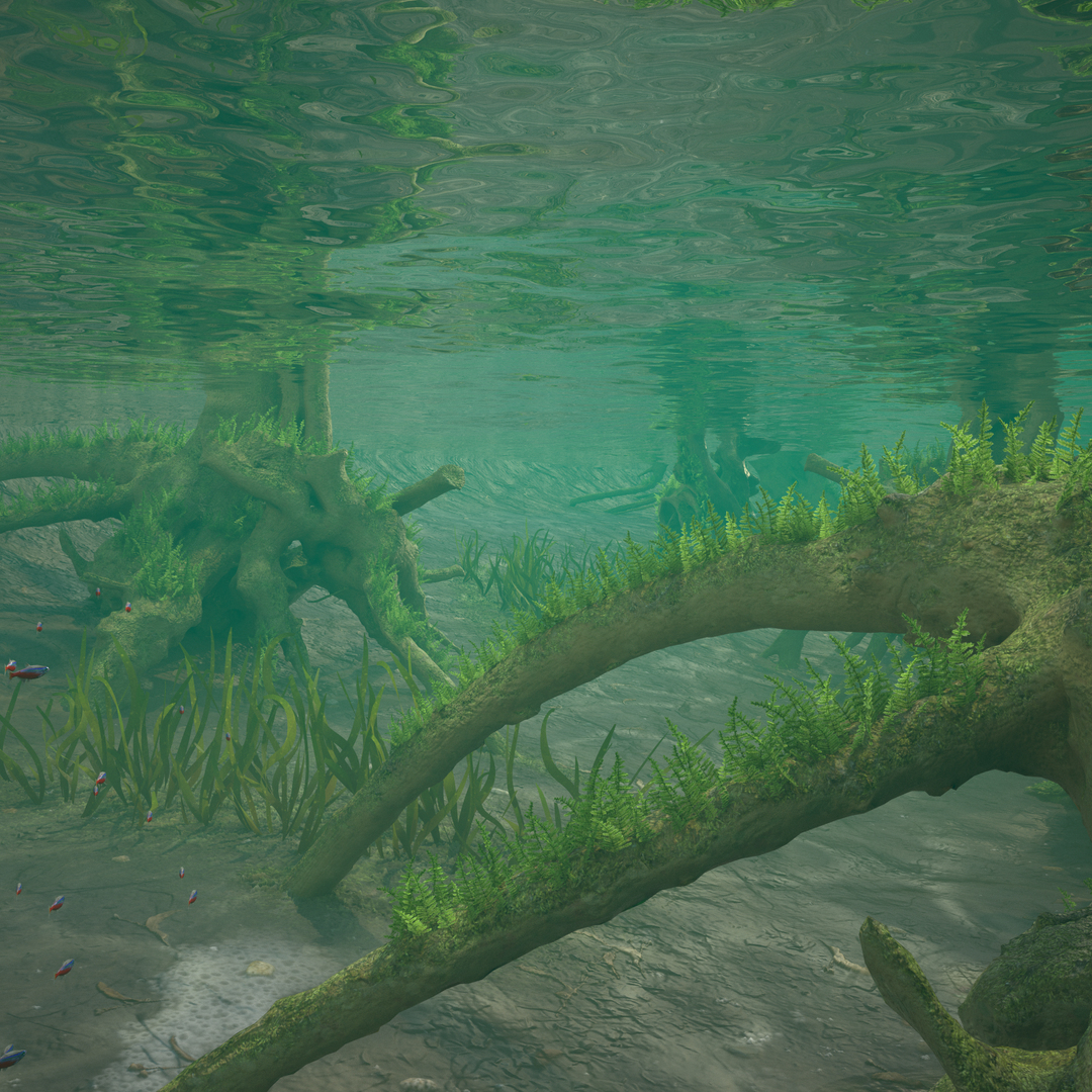 3D river underwater scene model - TurboSquid 1690395
