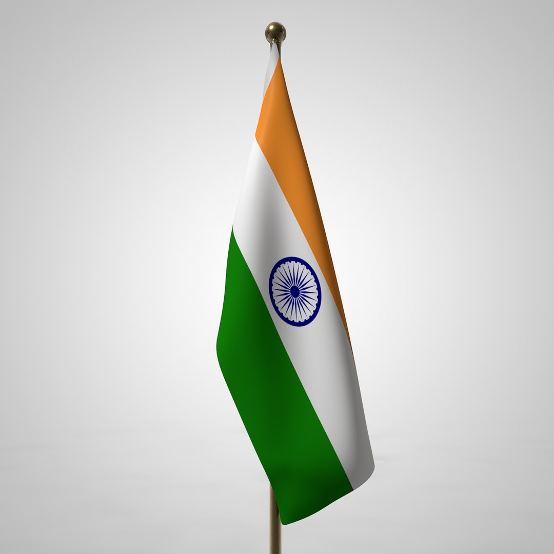India Flag Pole 3D Model - TurboSquid 1376314