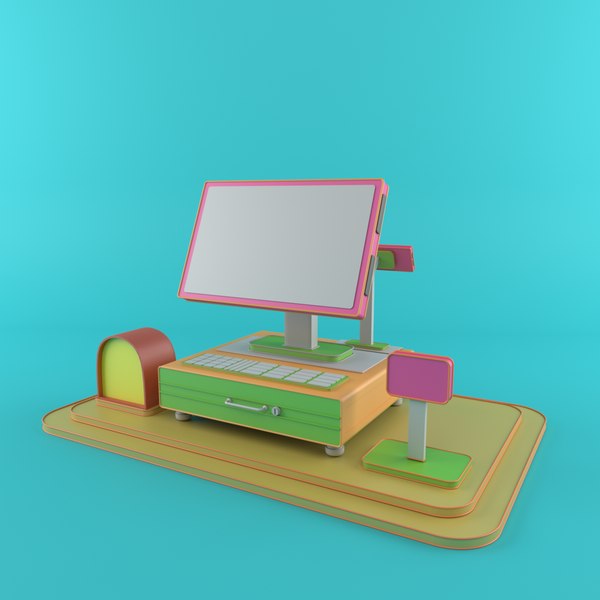 3D model pos machine - TurboSquid 1404459