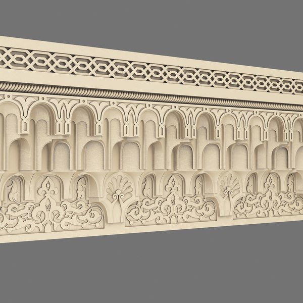 Classic Islamic Cornice 006 3D 모델 - TurboSquid 2087648