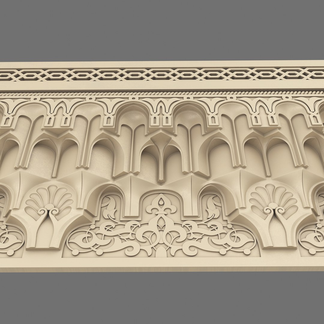 Classic Islamic Cornice 006 3D - TurboSquid 2087648