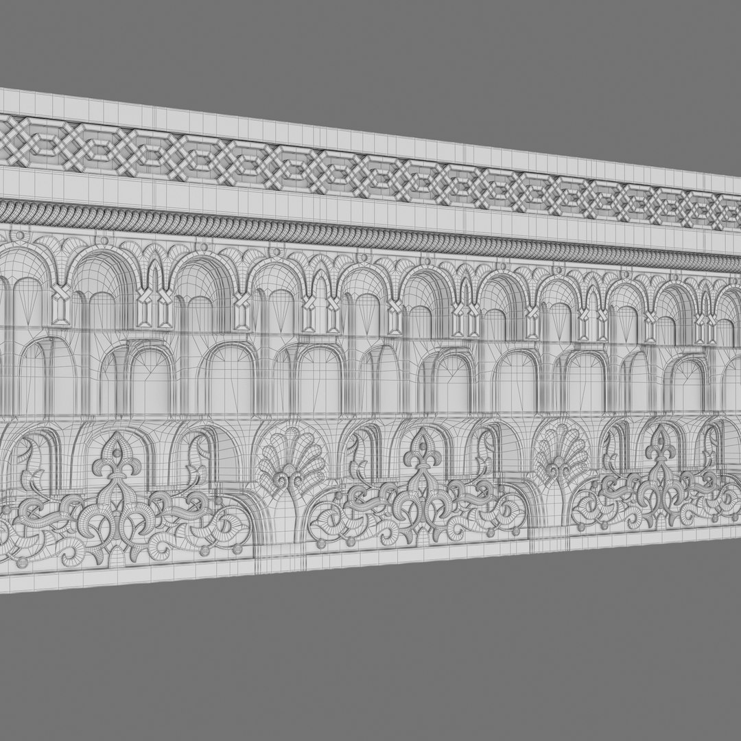 Classic Islamic Cornice 006 3D - TurboSquid 2087648