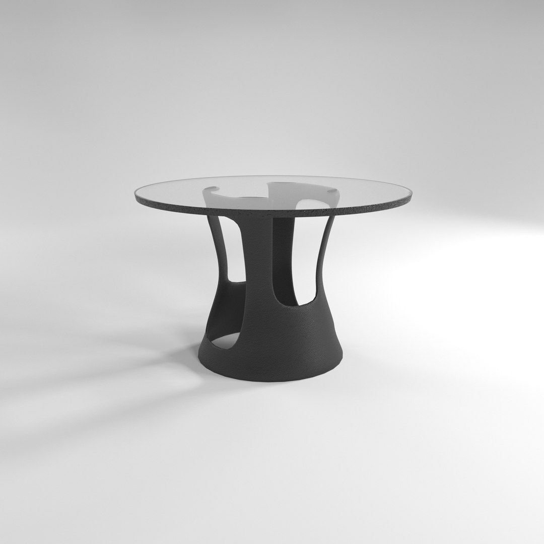 Round Dining Table 3D Model - TurboSquid 2054293