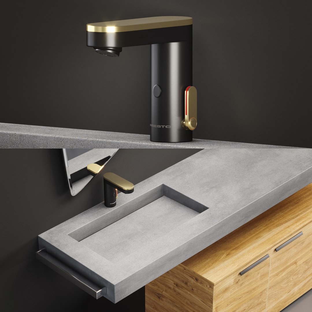 Arblu Lineo Vanity Unit With Doors Model - TurboSquid 2201827